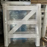 China Horse Farm 3 Rail Vinyl Horse Fence white color for sale