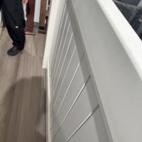 China Sunproof Pvc White Privacy Vinyl Fence 8 Ft Wide Post 2590mm for sale