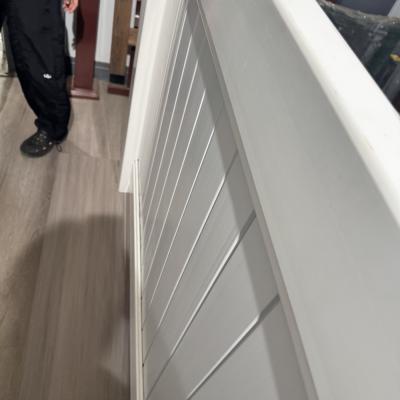 China Sunproof Pvc White Privacy Vinyl Fence 8 Ft Wide Post 2590mm for sale