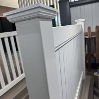 China Simple Installation 6 H White Privacy Pvc Fence Panel / Full Privacy Pvc Fence 8ft Wide for sale