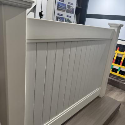 China White Durable PVC Vinyl Privacy Fence Post 2.59m Waterproof for homes gardens for sale