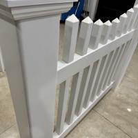 China High Strength White Pvc Picket Fence Impact Resistant Tough Fit 8ft Wide for sale