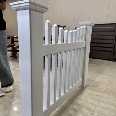 China Modern White Pvc Fence Pickets 1.2m Height 2.4m Width High Temp Resistance for sale