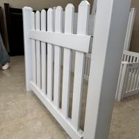 China Moisture Resistant PVC Picket Fence Simple Daily Cleaning Vinyl White Fence for sale