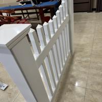 China Safe Design PVC Picket Fence 8FT Wide Eco Friendly UV Protection for sale