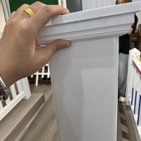 China Sunproof Pvc White Privacy Vinyl Fence 8 Ft Wide Post 2590mm for sale