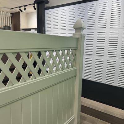 China Low Maintenance White Privacy PVC Fence Pannels Sustainable Vinyl for sale