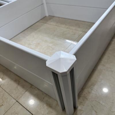 China Lightweight Indoor Outdoor Use PVC Vinyl Fence Planter Boxes Easy Assembly for sale