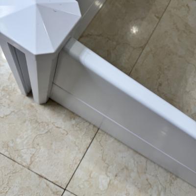 China Classic White Pvc Flower Boxes Raised Vegetable Planter Elegant Look for sale
