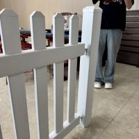China Low Installation Threshold PVC Picket Fence Attractive 8FT Wide Vinyl Fence Planks for sale