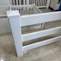China Safe PVC Horse Fence For Horse Farm 3 Rail Vinyl Horse Fence for sale