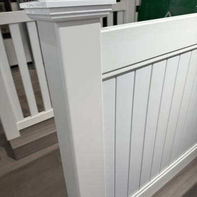 China Easy Install PVC Vinyl Fence Gradient Fit Yard Boundary for sale