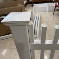 China Modern White Pvc Fence Pickets 1.2m Height 2.4m Width High Temp Resistance for sale