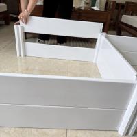 China Ventilated Vinyl Fence Flower Box Better Drainage Rectangular Shape for sale