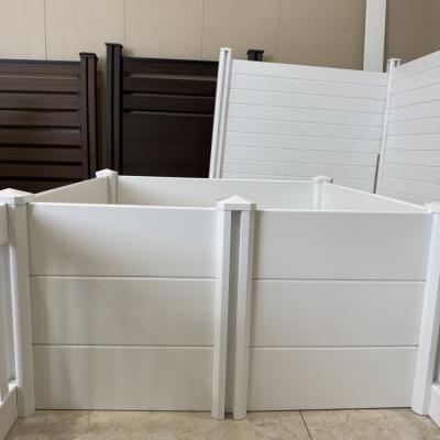 China UV Resistant White Planter Boxes Outdoor Rectangular Long Lifespan for sale