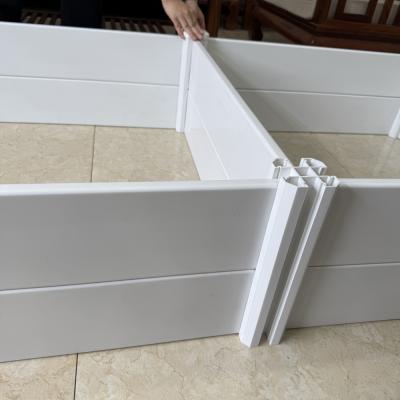 China White Raised PVC Planter Box Comfortable Height Rot Resistant for sale