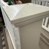 China high grade Column 2.59m Pvc White Vinyl Fence For Privacy Fence Simple Installation for sale