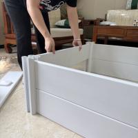 China Ventilated Vinyl Fence Flower Box Better Drainage Rectangular Shape for sale