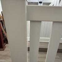 China Termite Proof Eco Friendly Vinyl Pool Fencing Maintains Visibility 8ft Wide for sale