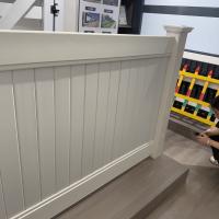 China Easy Install PVC 6 Ft White Vinyl Privacy Fence Waterproof UV Resistant for sale
