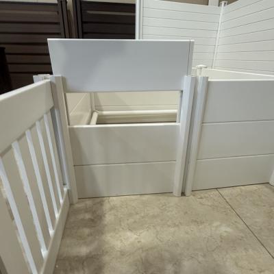 China Dog Playpen White PVC Pet Fence Lightweight And Portable for sale