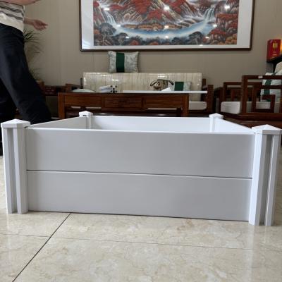 China Rectangle White Pvc Planter Boxes For Farm UV Resistant Rot Resistant Insect Resistant for sale
