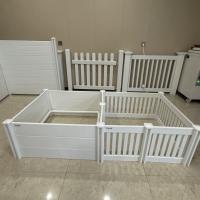 China PVC Dog Whelping Box 80cm X 80cm X 46cm White Temporary Pet Fence for sale