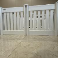 China PVC Dog Whelping Box White Pet Fence For Homes Gardens Patios Balconies for sale