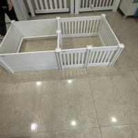 China Stylish PVC Puppy Playpen White Pet Fence Customized UV Resistant for sale