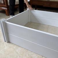 China Multi Purpose Pvc Rectangular Planter Boxes Home Garden 1.22*1.22*0.3m for sale