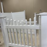 China Modern White Pvc Fence Pickets 1.2m Height 2.4m Width High Temp Resistance for sale