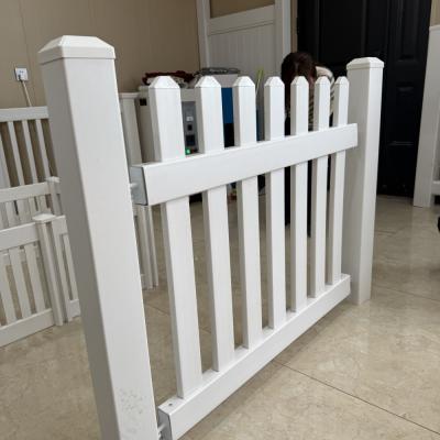 China Smooth Surface Without Burrs Pvc Picket Fence For Sale Tough UV resistant for sale