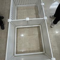 China Home Compact Diy Pvc Dog Fence Pvc Whelping Dog Box White Color for sale