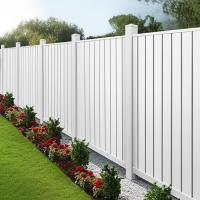 China Easy Install PVC 6 Ft White Vinyl Privacy Fence Waterproof UV Resistant for sale