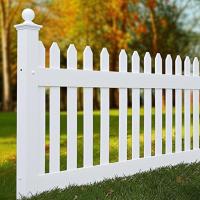 China Modern White Pvc Fence Pickets 1.2m Height 2.4m Width High Temp Resistance for sale