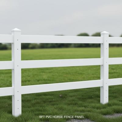 China white fence 6ft PVC Horse Fence 6 Foot fence panel for sale