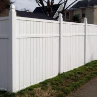 China Weather Resistant PVC Vinyl Fence Featuring Solid Panels Designed to Ensure Privacy and Durability for Business Properties for sale