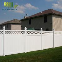 China white PVC Privacy Fence custom made for sale