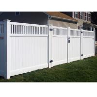 China white PVC Privacy Fence custom made for sale