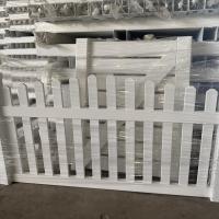 China Anti UV High Density PVC Picket Fence For Horse Ranch for sale