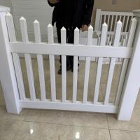China Smooth Burr Free White PVC Picket Yard Divider Fence for sale