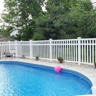 China Modern Style pvc garden fence Custom Size Garden Decoration Fence for sale