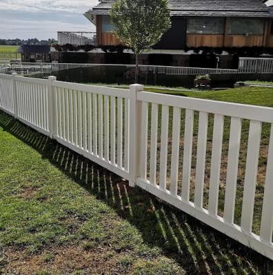 China Custom Color pvc garden fence Outdoor Yard Landscape Decorative Fence for sale