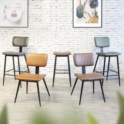 China Commercial Cafe Chair Retro Square Hollow Section Shopping Maid Brown Upholstered Chairs Classic Brown Upholstered Chairs For Restaurant Cafe Chairs for sale