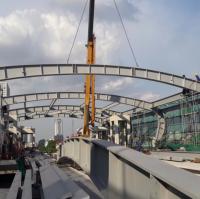 China HDG Galvanizing Steel Structure Bolt Connecting Bridge Henvy Steel Bridge for sale