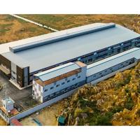 China Open Span Sandwich Panel Prefabricated House Steel Garage Workshop Recyclable for sale