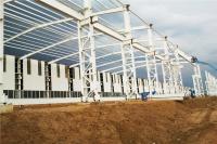 China Open Span Sandwich Panel Prefabricated House Steel Garage Workshop Recyclable for sale