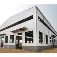 China Welded Steel Structure Warehouse H Section Prefab metal buildings workshop High Strength for sale
