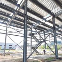 China Galvanized Painted Steel Structure Workshop Galvanized Steel Frame Customized Size for sale