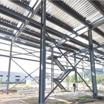 China Galvanized Painted Steel Structure Workshop Galvanized Steel Frame Customized Size for sale